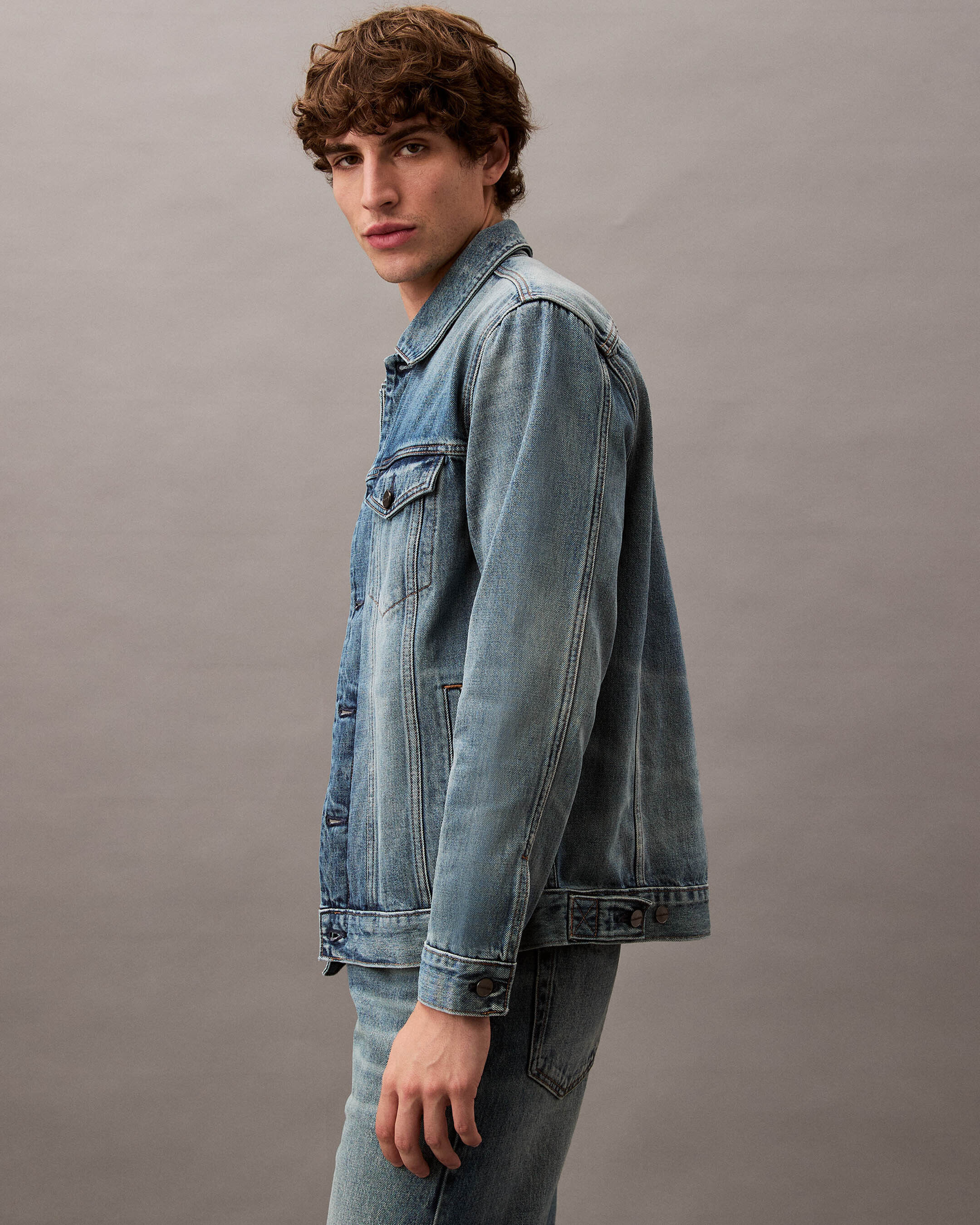Selvedge Denim Trucker Jacket | blue | Calvin Klein Taiwan Selvedge Denim Trucker Jacket | blue | Calvin Klein Taiwan