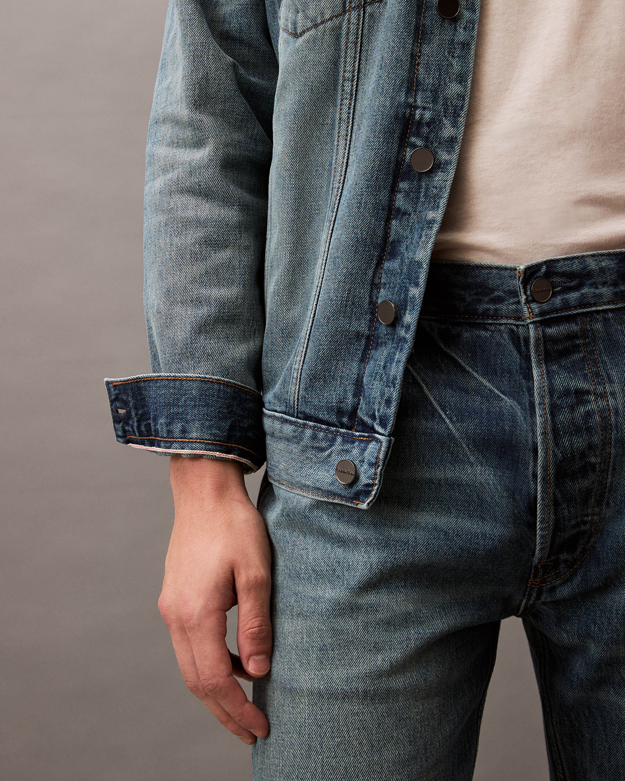 Selvedge Denim Trucker Jacket | blue | Calvin Klein Taiwan Selvedge Denim Trucker Jacket | blue | Calvin Klein Taiwan