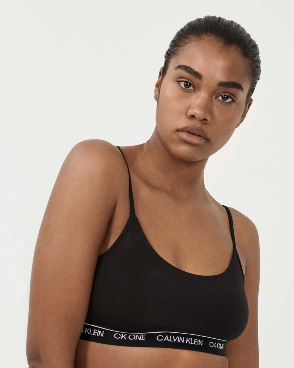 CK One Cotton Lightly Lined Bralette | black | Calvin Klein Taiwan